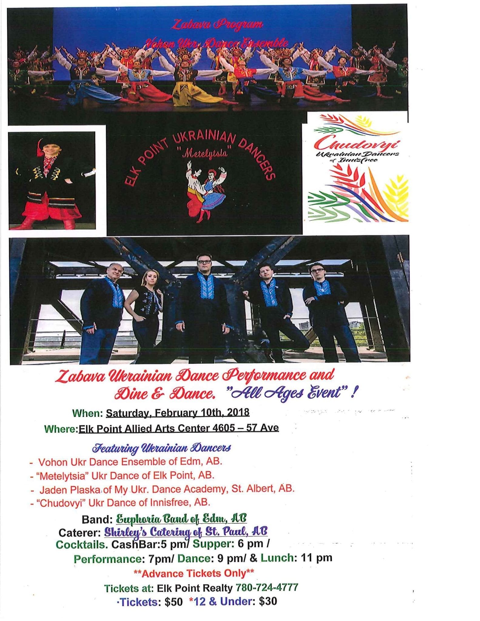 Zabava Ukrainian Dance Performance and Dine & Dance - Town of Elk Point